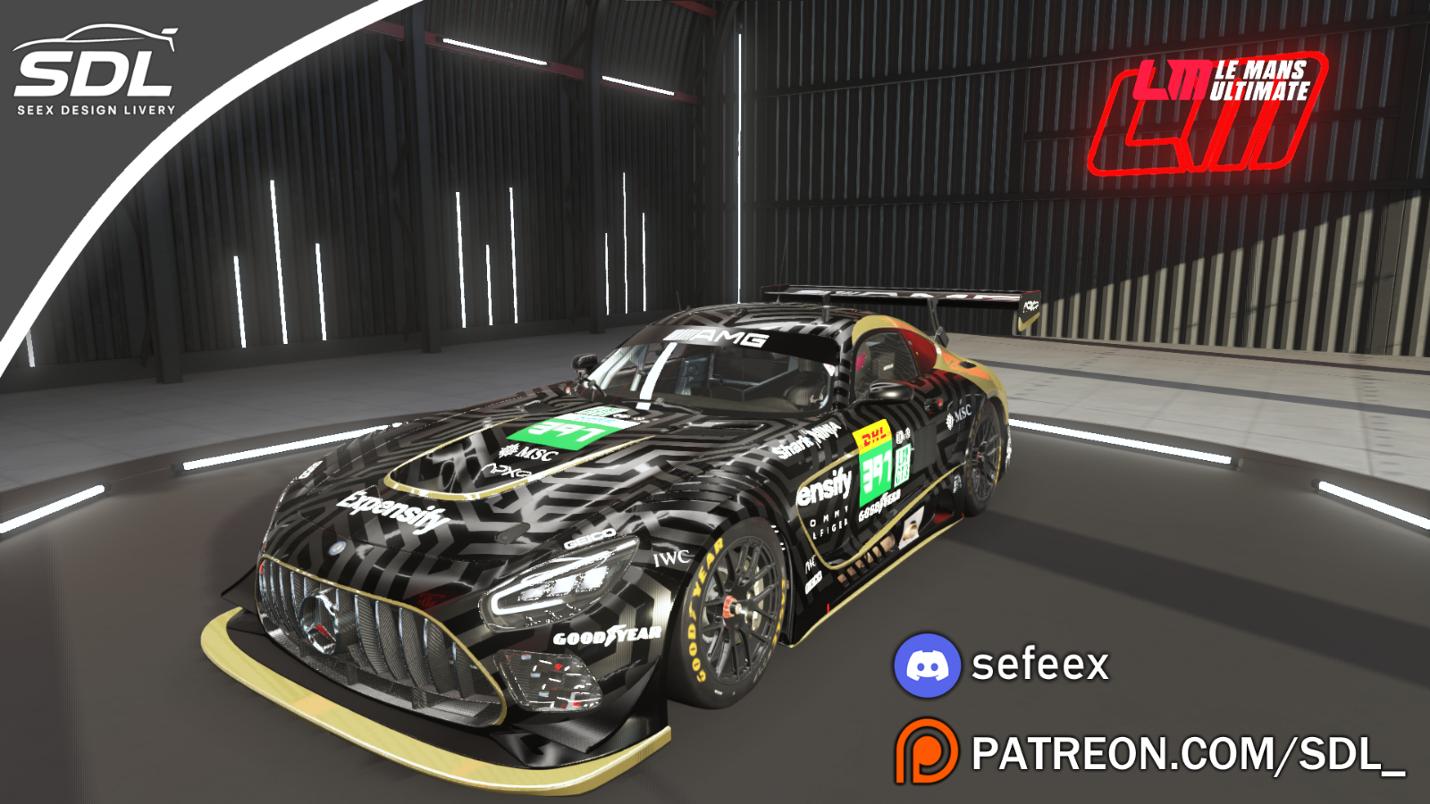 Mercedes AMG GT3 APX GP livery - Mercedes AMG 2025 - Pitstop Paint